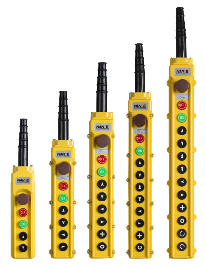 Single Speed Push Button Hoist Pendant Control for Crane , remote ...