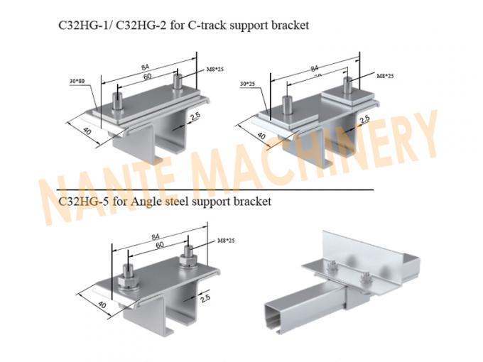 Galvanized Steel C32 Hanger For C-track & Angle Steel Support Bracket ...