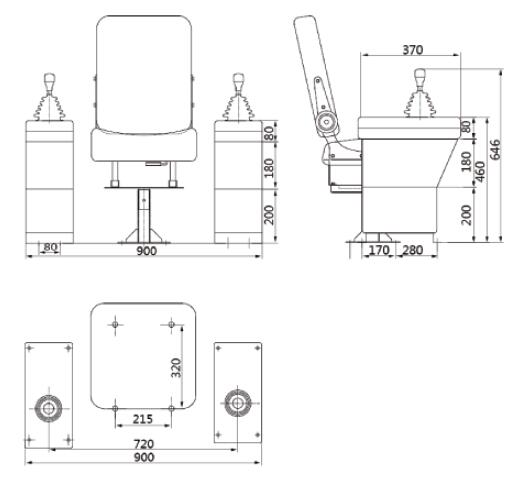 Control Console Crane Operator Cabin With Auto Zero Resting