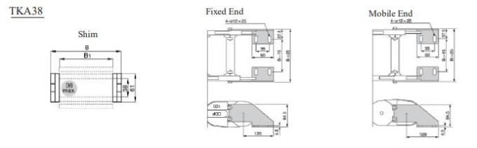 Nylon Material Conveyor Belt System Energy Chain For Crane Festoon System