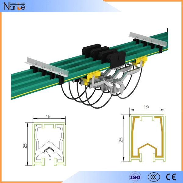 Aluminum Conductor Rail System Busbar / Single Pole Cross Travel System ...