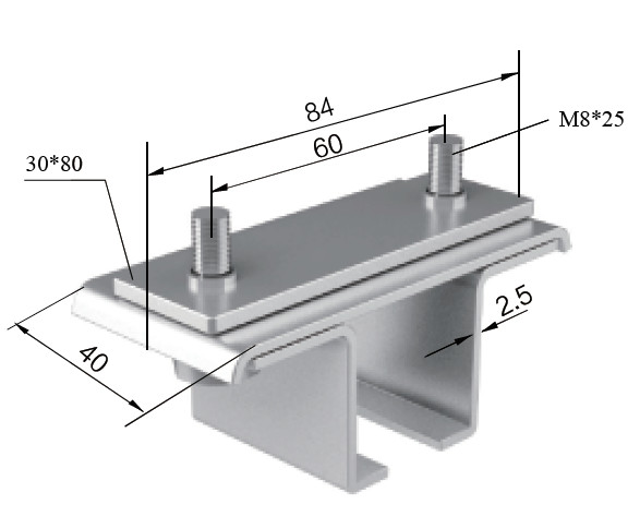 Galvanized Steel C32 Hanger For C-track & Angle Steel Support Bracket ...