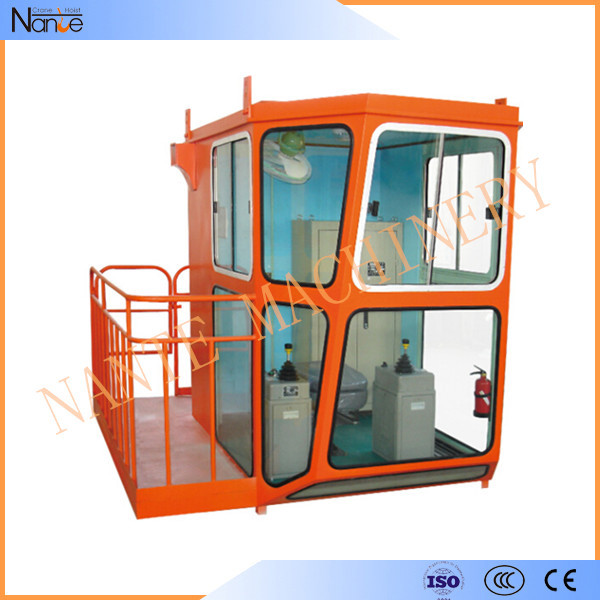 Red 1.1m / 1.4m Width Overhead Crane Cabin For Operator Cab