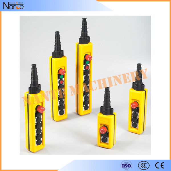 2 Speed Wireless Hoist Pendant Control Stations For Construction Machinery